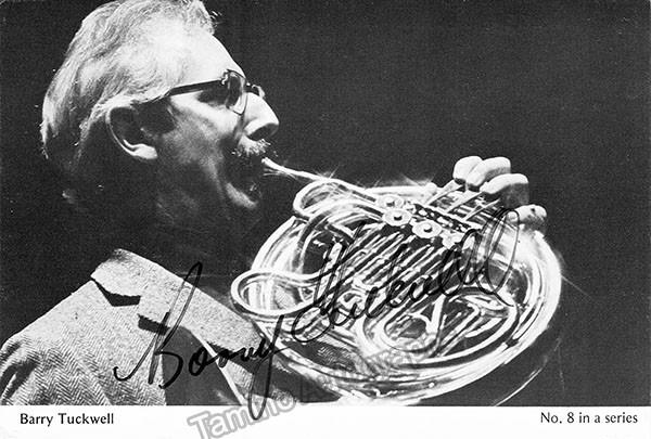 Tuckwell, Barry - Signed Photo Postcard in Performance – Tamino Autographs
