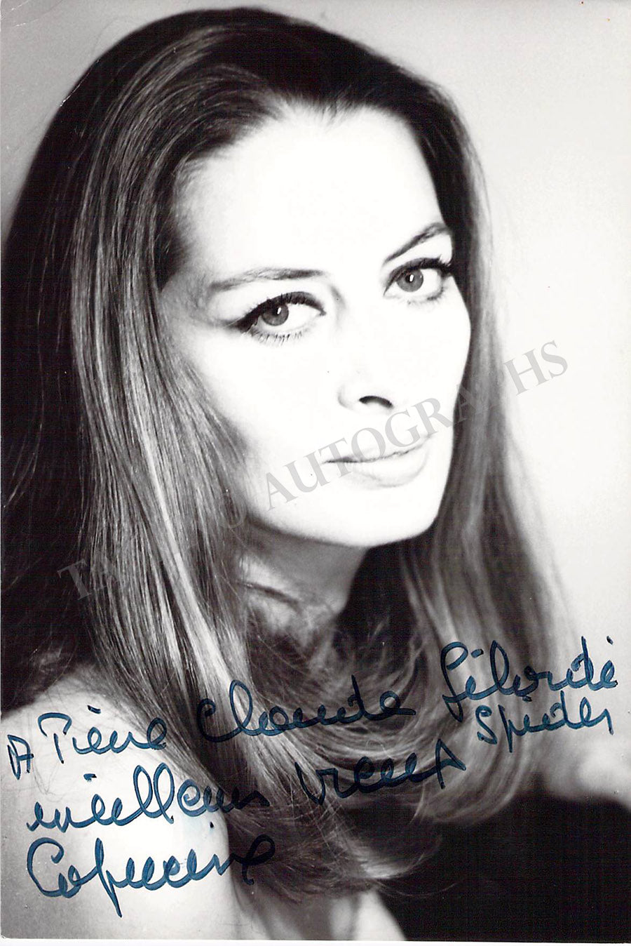 Capucine Autograph Signed Photograph – Tamino