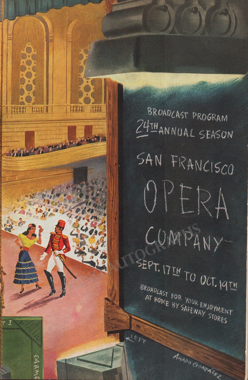 Kullman, Charles - Brownlee, John - Signed Program San Francisco 1940 ...