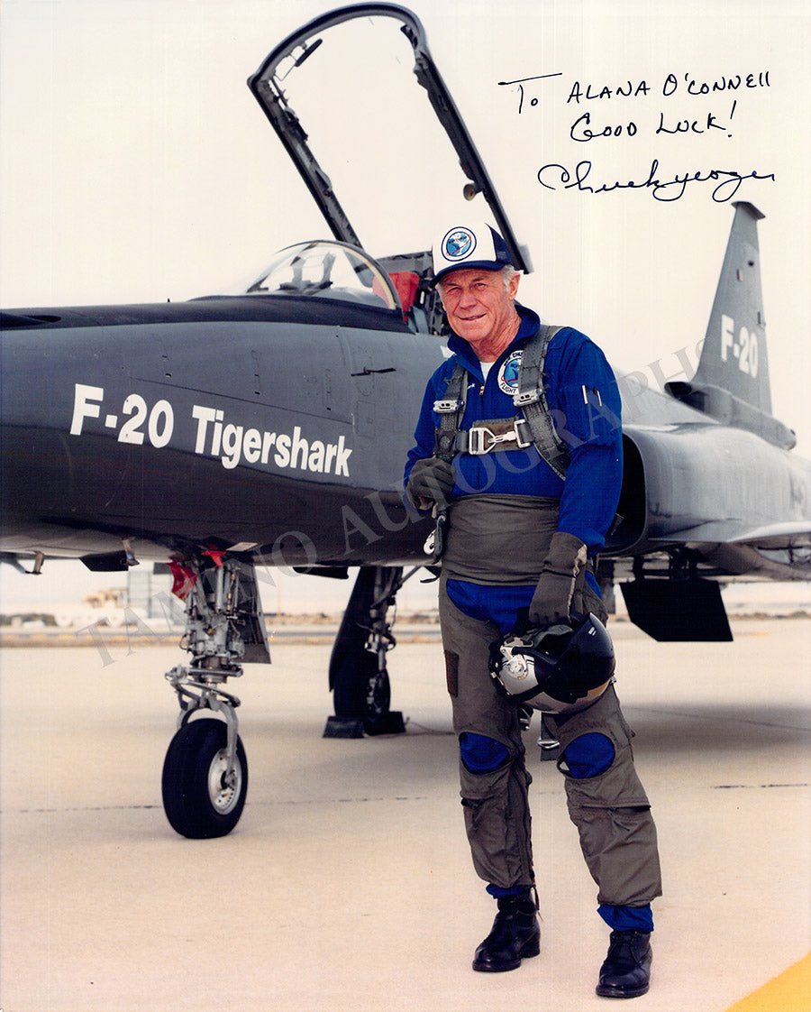Chuck Yeager pilot Autograph Photograph – Tamino