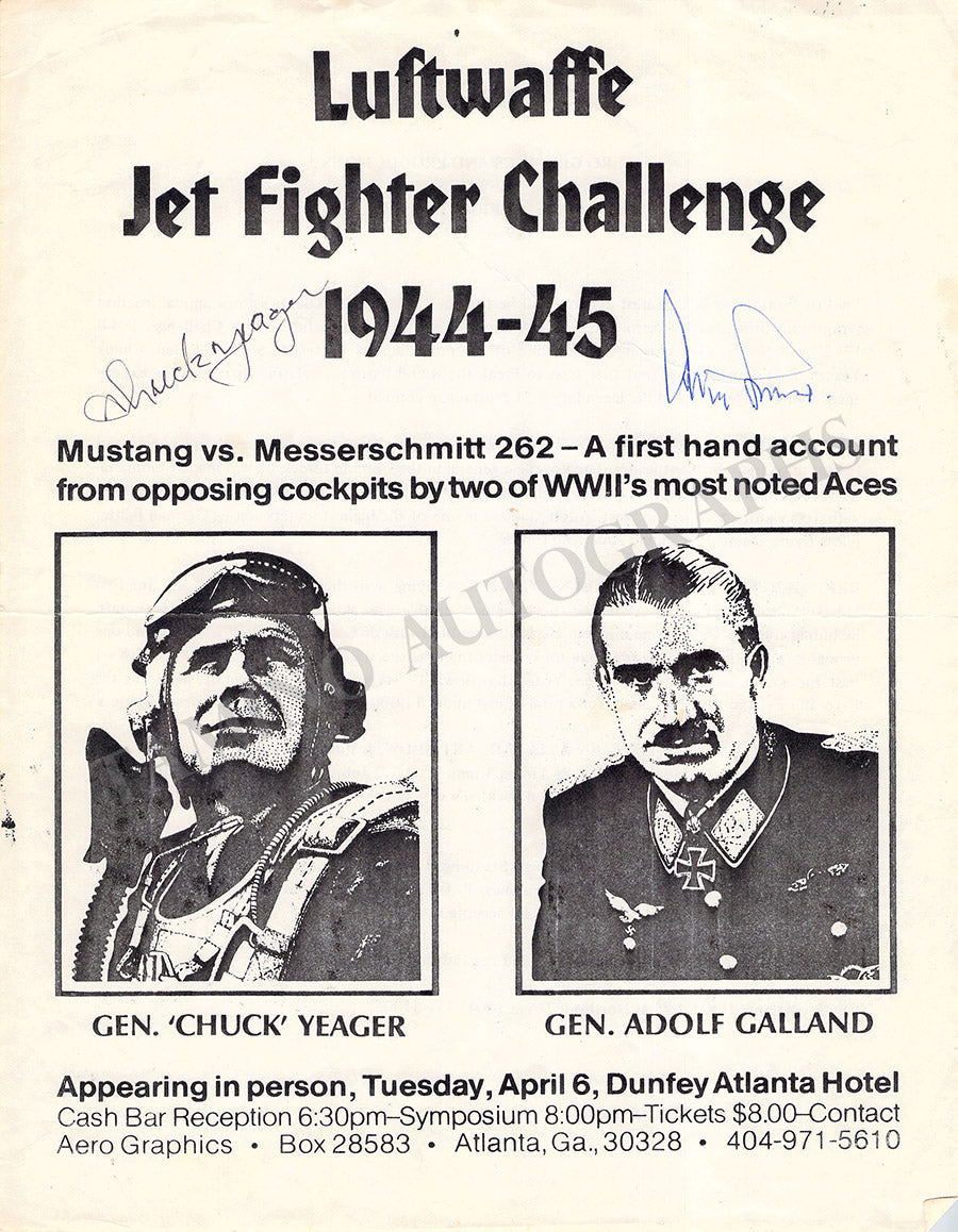 Chuck Yeager pilot Autograph Photograph – Tamino