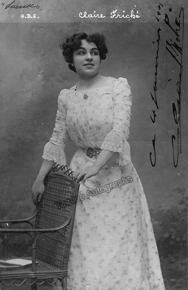 FRICHE, Claire (Various Autographs) – Tamino Autographs