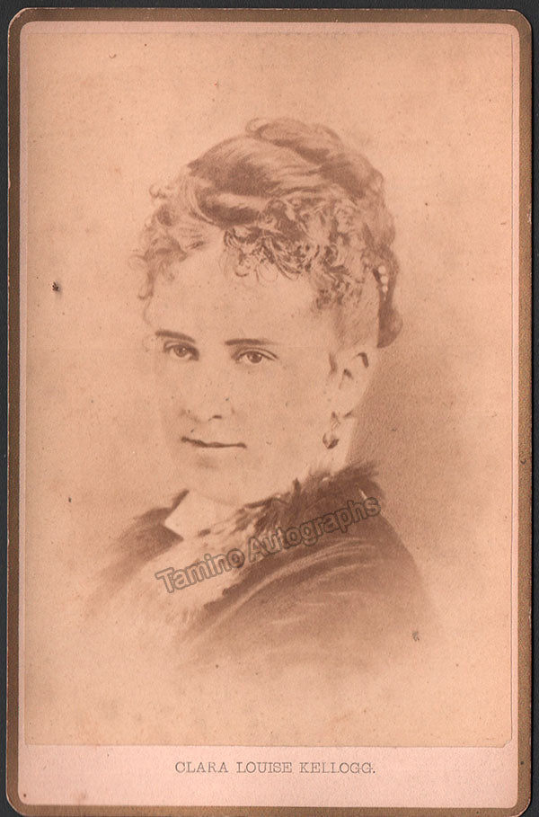 Clara Louise Kellogg Autograph – Tamino