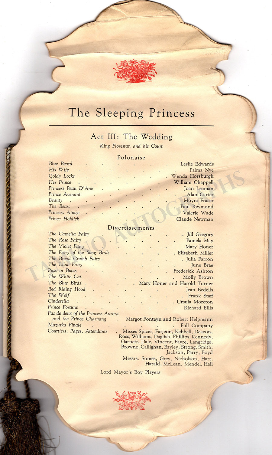 Royal Opera House Program State Performance 1939 – Tamino
