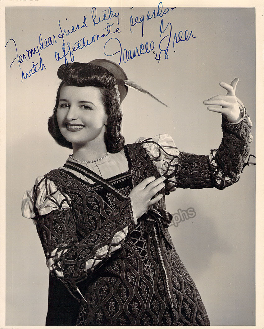 GREER, Frances (Various Autographs) – Tamino Autographs