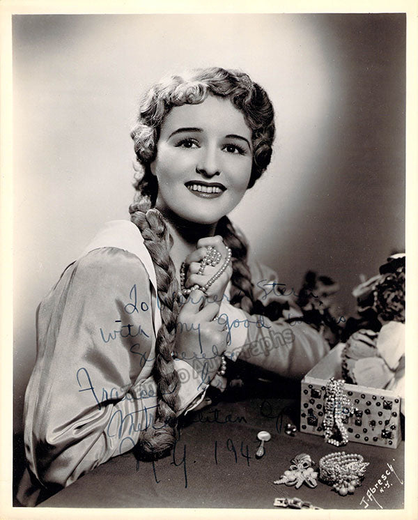 GREER, Frances (Various Autographs) – Tamino