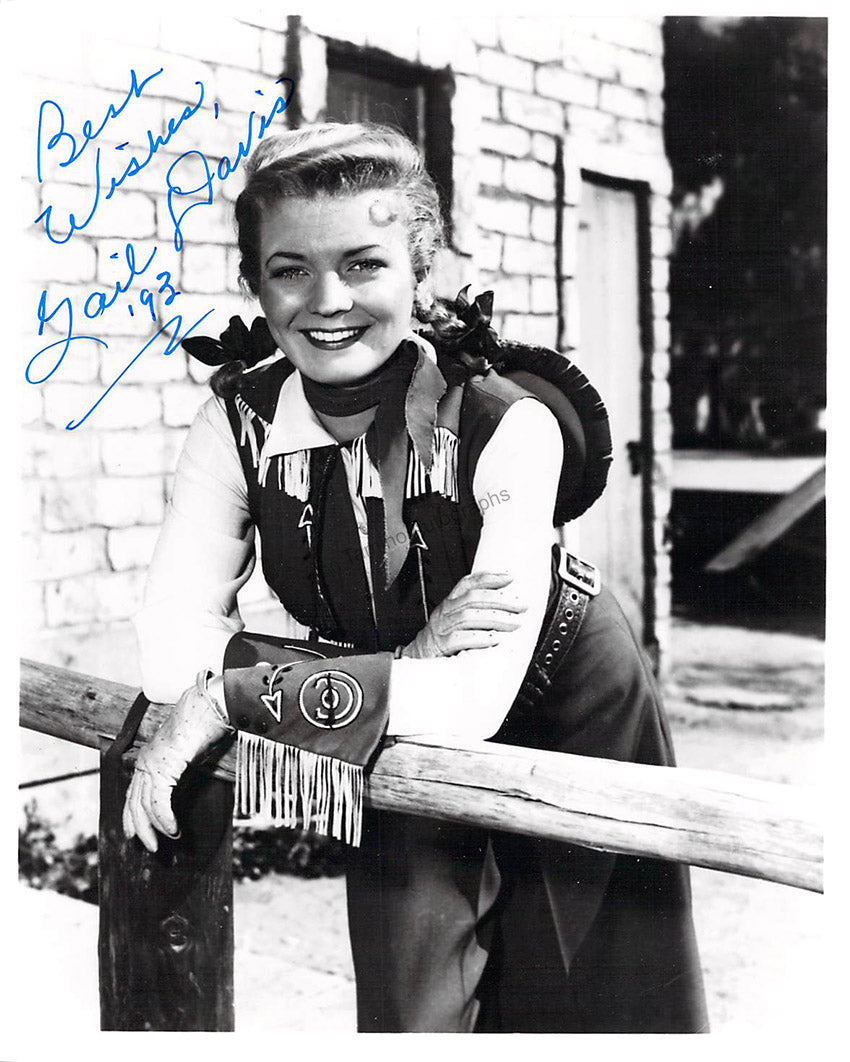 Gail Davis Autograph Signed Photograph 1993 – Tamino