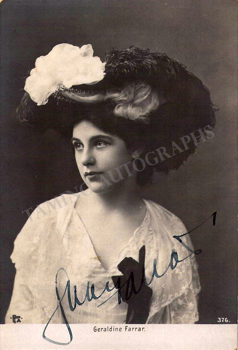 FARRAR, Geraldine (Various Autographs) – Tamino