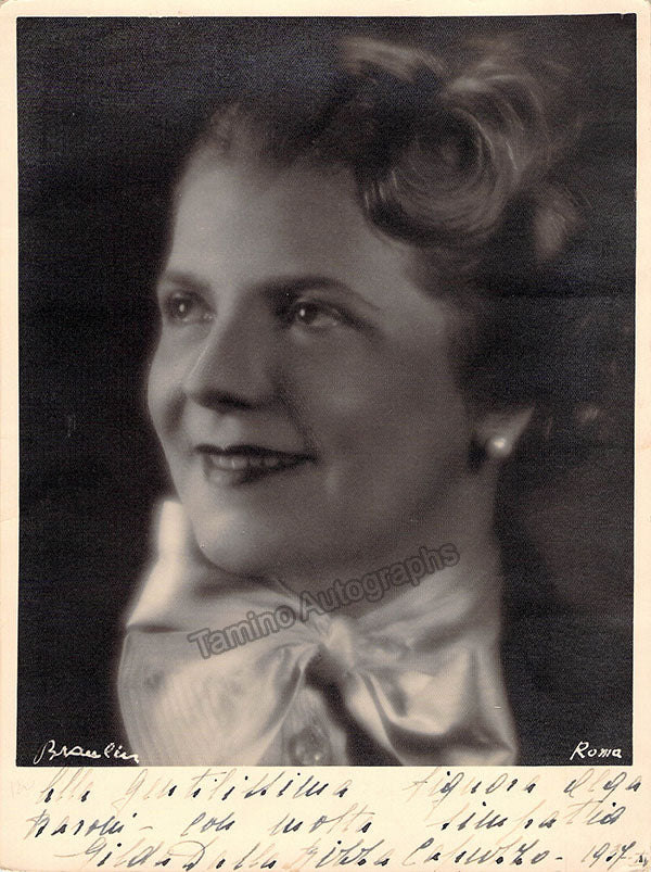 Dalla Rizza, Gilda - Various Autographs – Tamino