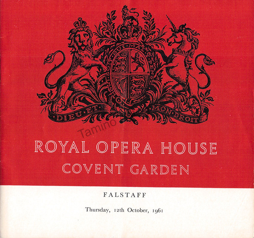 ROH Covent Garden Autographs Signed Opera Programs – Tamino