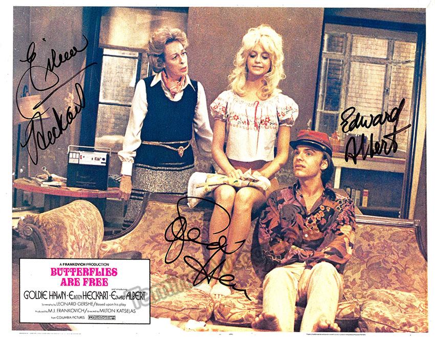 Goldie Hawn - Eileen Heckart Autographs Butterflies are free – Tamino