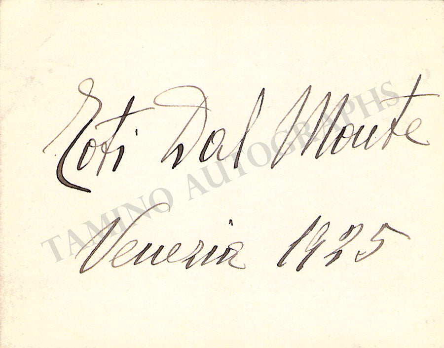 Opera Singers Autographs Signatures Lot x 85 1910s-1930s – Tamino