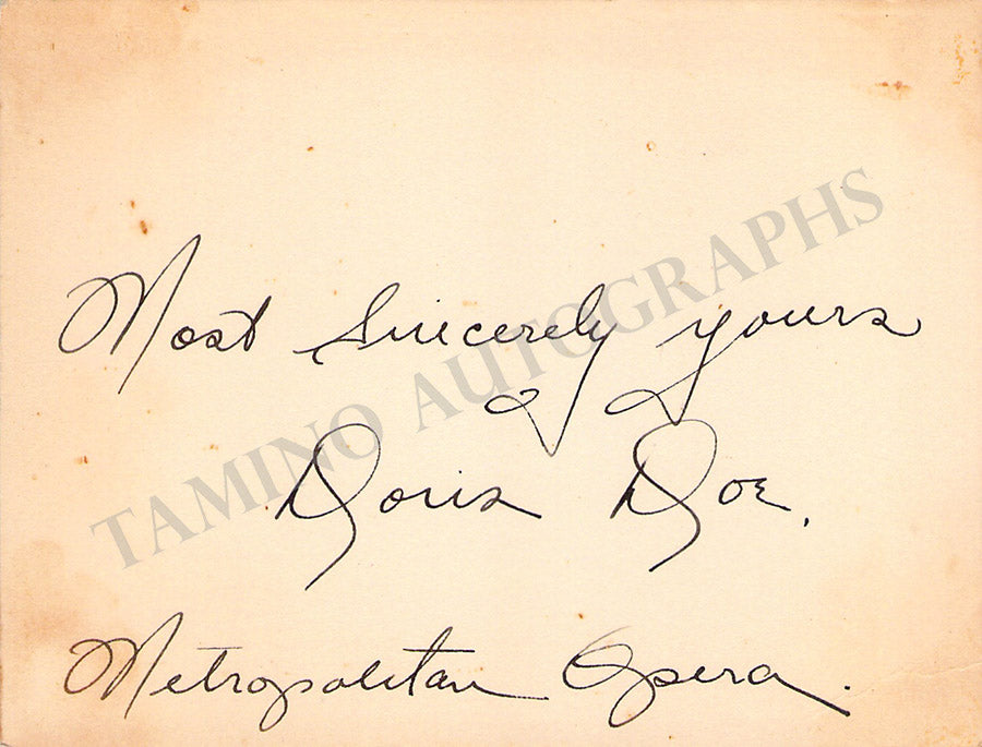 Opera Singers Autographs Signatures Lot x 85 1910s-1930s – Tamino