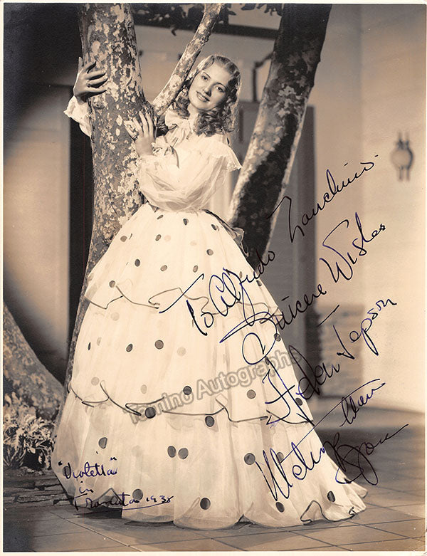 Helen Jepson Autographs – Tamino