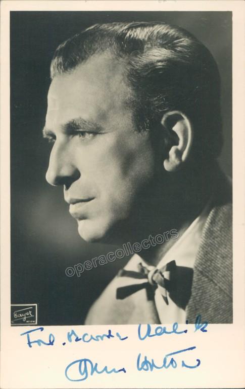 Hans Hotter Autographs – Tamino