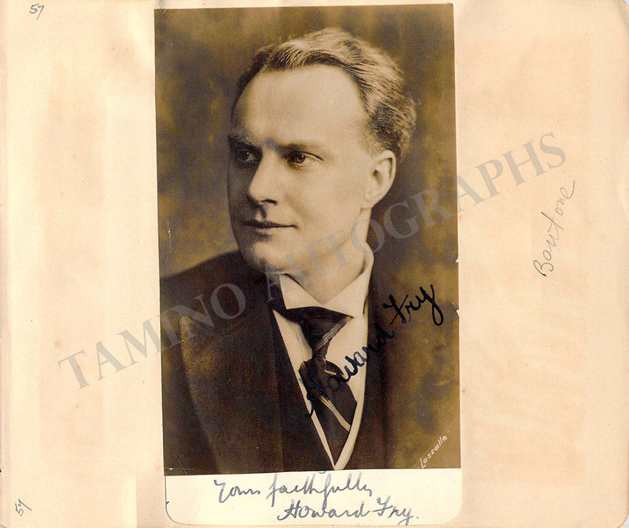 FRY, Howard – Tamino Autographs