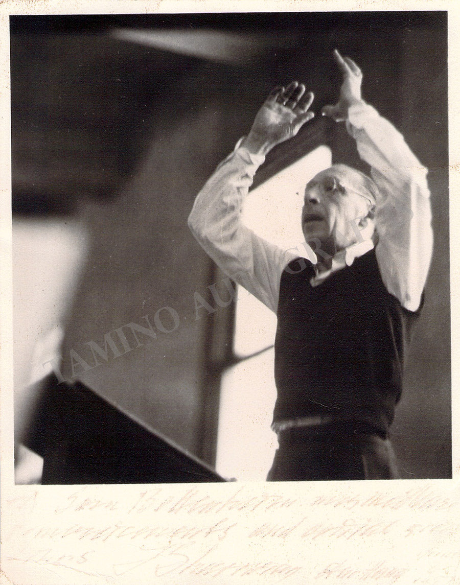 Igor Stravinsky autograph Signed Photograph Typed Letter – Tamino