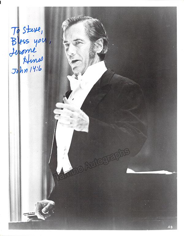 HINES, Jerome (Various Autographs) – Tamino Autographs