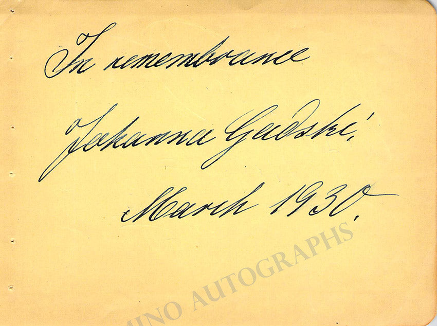 Opera Singers 1900s to 1940s - Autographed Lot of 37 Items – Tamino