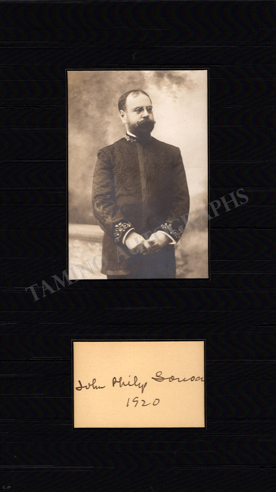 John Philip Sousa Signature Cut & Photograph – Tamino