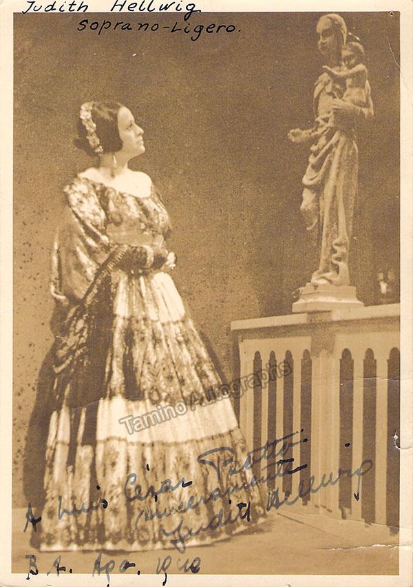 Judith Hellwig Autographs – Tamino Autographs