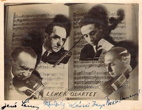 Lener Quartet - Photo Signed by All 4 – Tamino