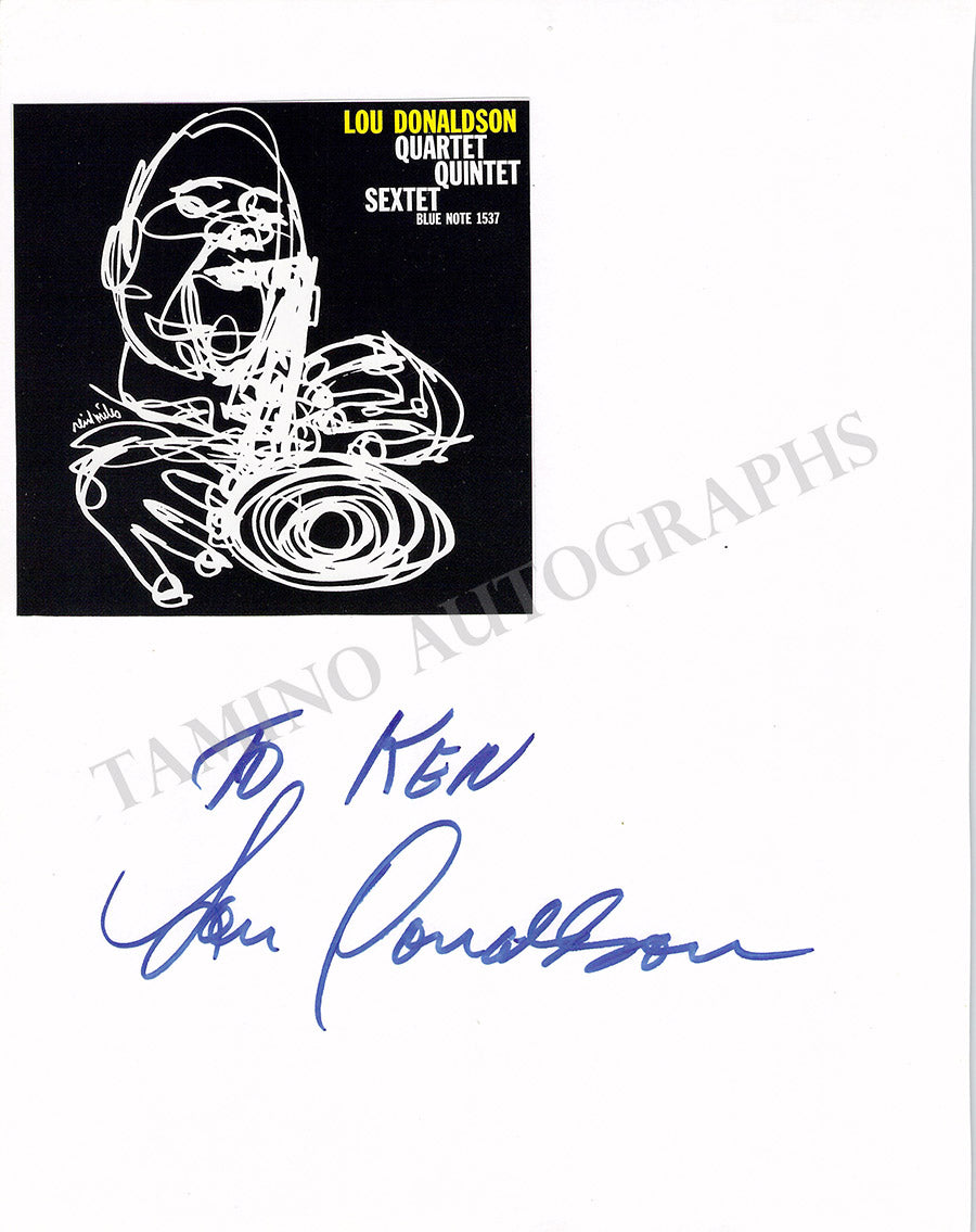 Jazz & Blues Saxophonists 1950s-1990s Autographs Photos – Tamino Autographs