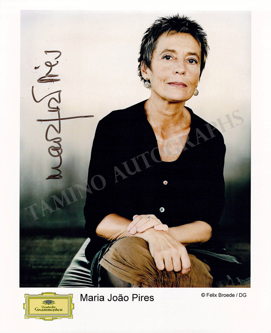 Maria Joao Pires Autograph Photograph – Tamino