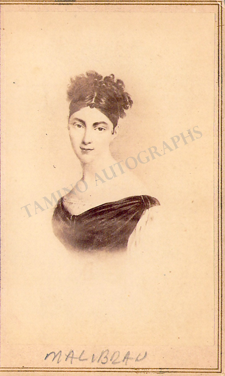 Malibran, Maria - Vintage CDV – Tamino
