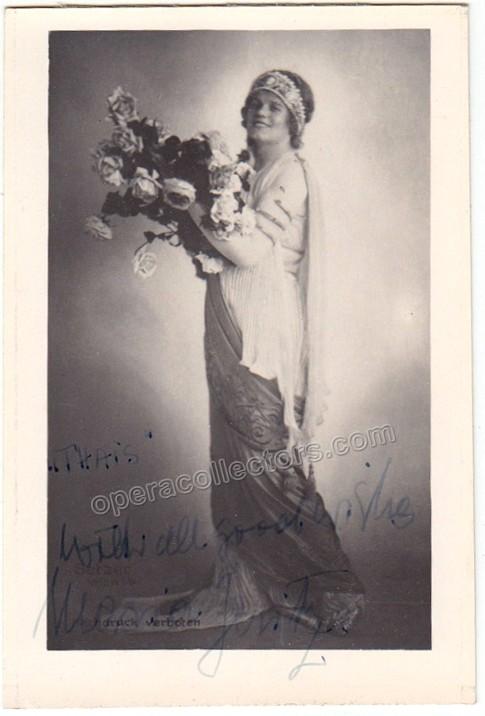 Maria Jeritza Autographs – Tamino