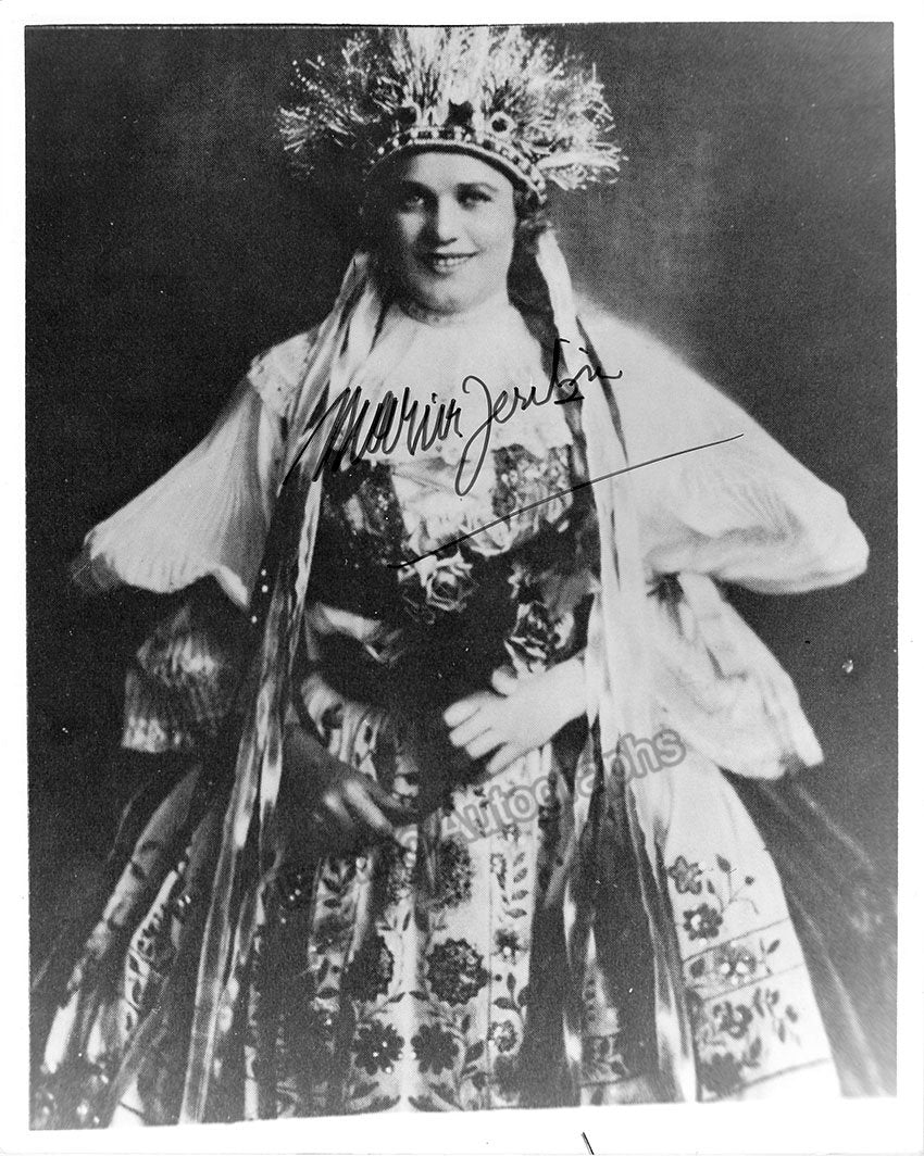 Maria Jeritza Autographs – Tamino