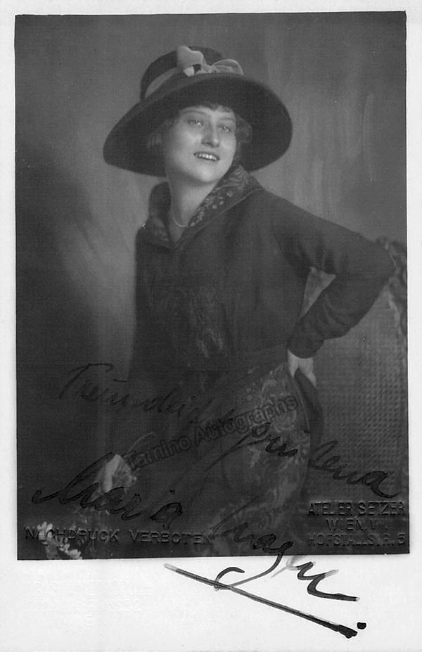 Maria Jeritza Autographs – Tamino Autographs