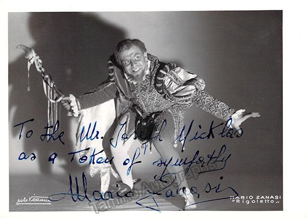 Mario Zanasi Autographs (Various Options) – Tamino Autographs