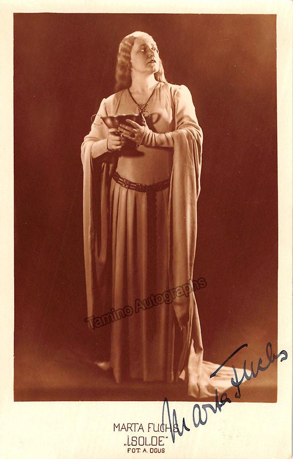 Marta Fuchs Signed Photo Postcard – Tamino Autographs