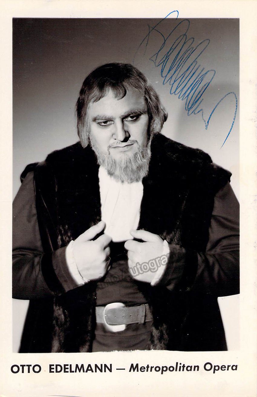 EDELMANN, Otto (Various Autographs) – Tamino Autographs