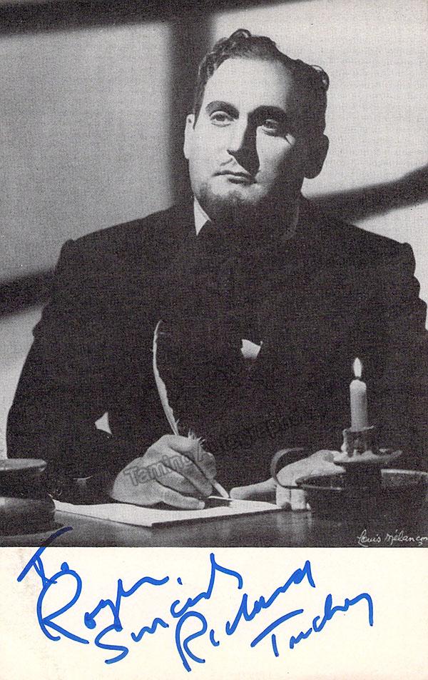 Richard Tucker Autographs – Tamino Autographs