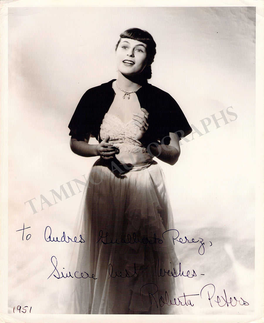 Roberta Peters Autographs
