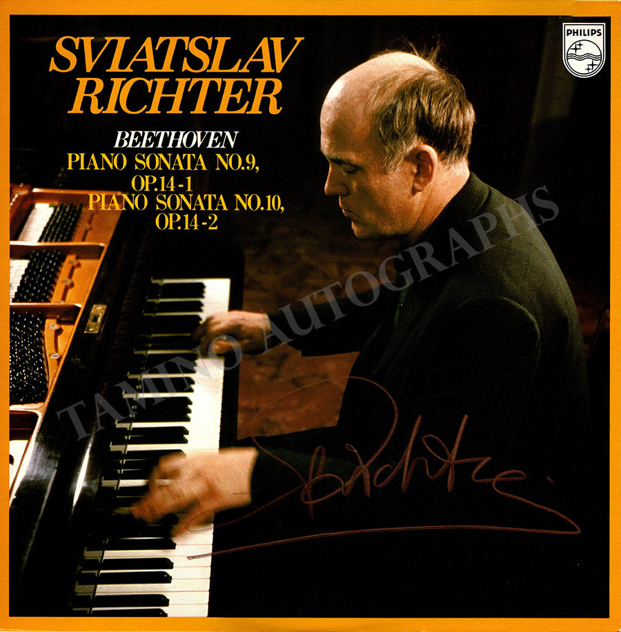 Sviatoslav Richter Autograph Signed LP Album Beethoven – Tamino