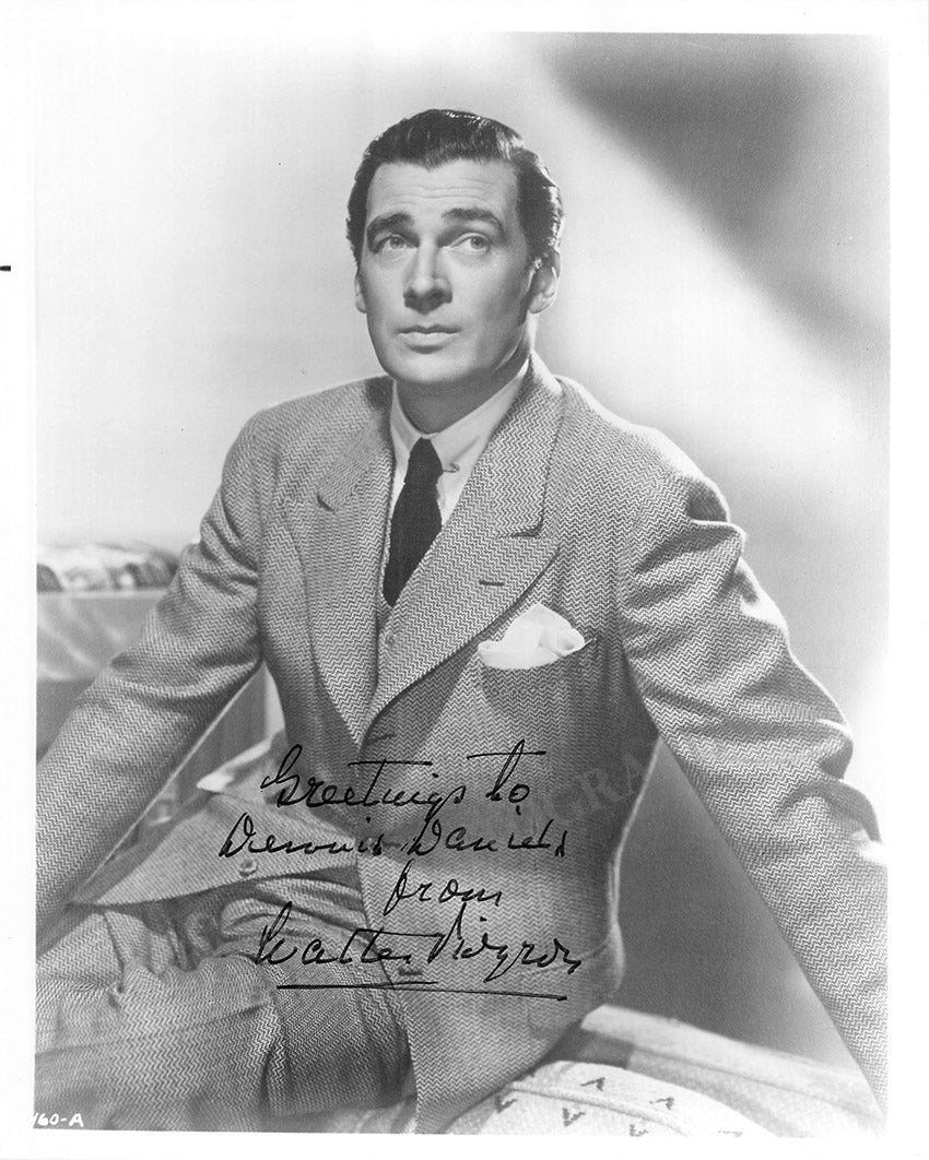 Walter Pidgeon Autograph Signed Photograph – Tamino