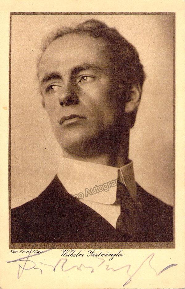 Furtwangler, Wilhelm - Signed Photograph Young