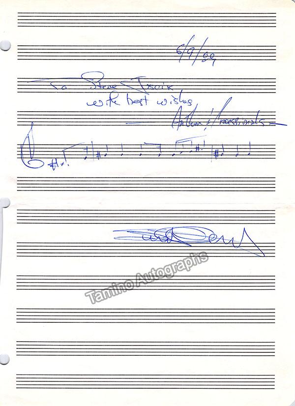 American Composers Signed Music Quotes - Various Autographs III – Tamino