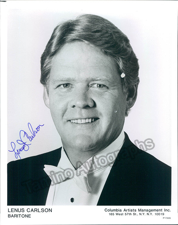 Lenus Carlson: Signed Photo – Tamino