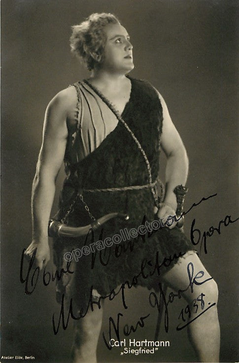 HARTMANN, Carl - Signed Photo | Authentic Signature – Tamino Autographs