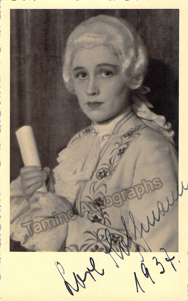 HOFFMANN, Lore - Signed Photo | Genuine Signed – Tamino Autographs