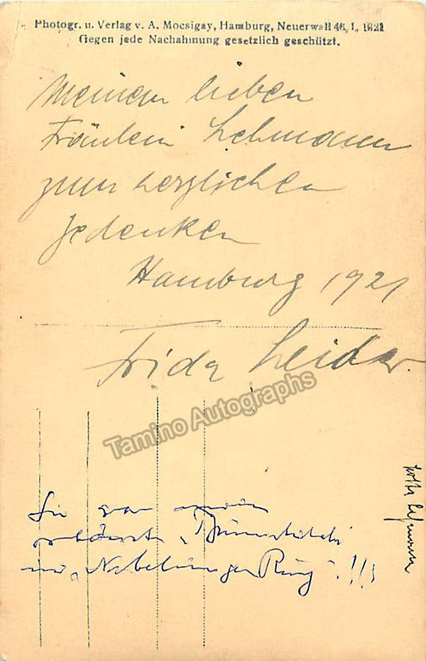 LEIDER, Frida - Signed Photo | Authentic Guaranteed – Tamino
