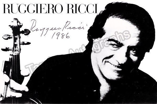 Ricci, Ruggiero - Signed Promo Photo – Tamino