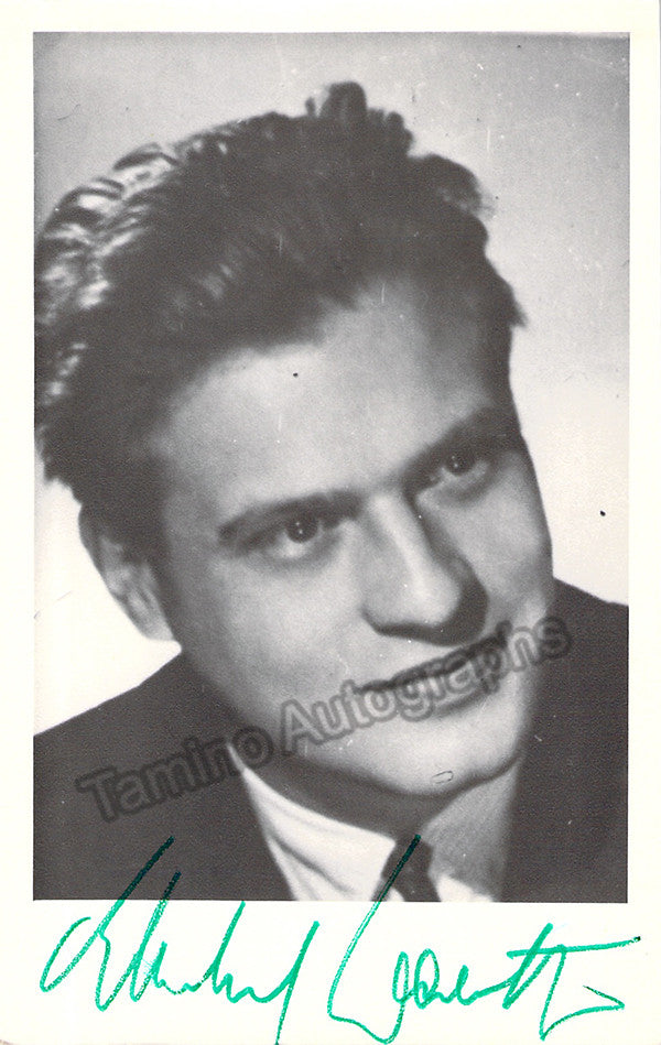 Eberhard Wachter Signed Photo Postcard – Tamino