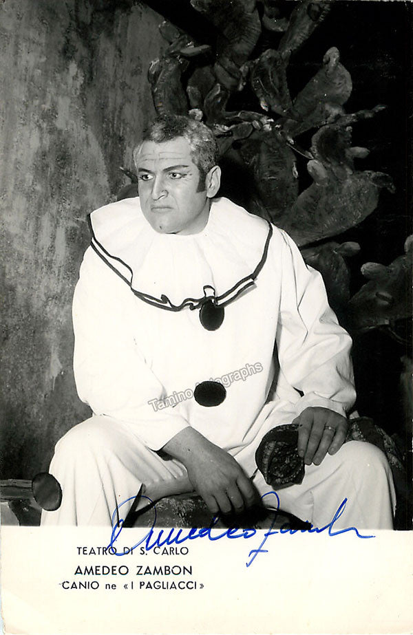 ZAMBON, Amedeo - Signed Photo | Genuine Signed – Tamino