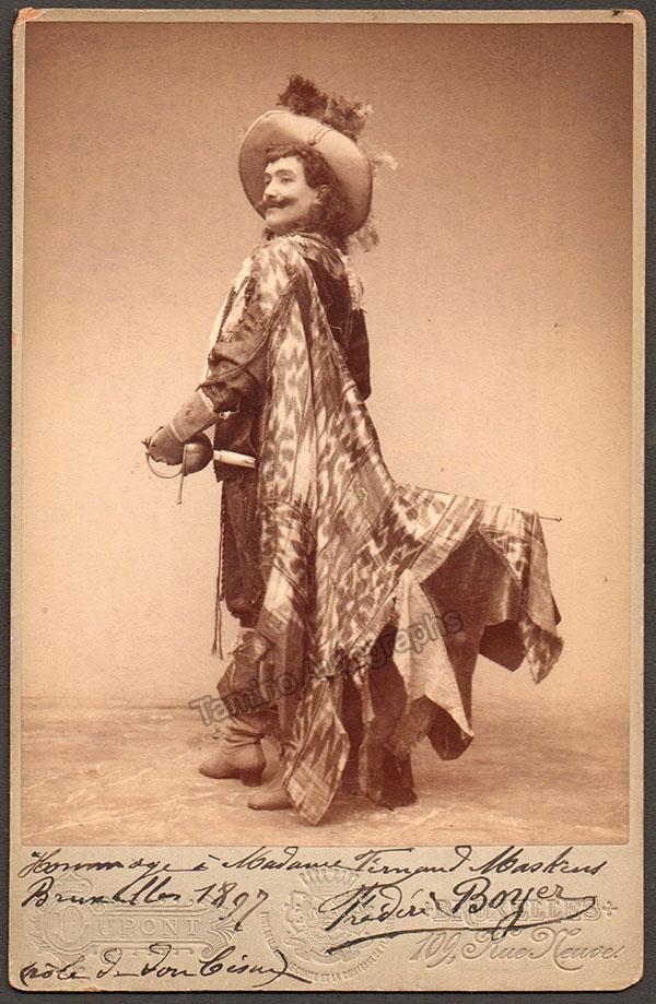Frederic Boyer Autograph Cabinet Photo in Don Cesar de Bazan – Tamino