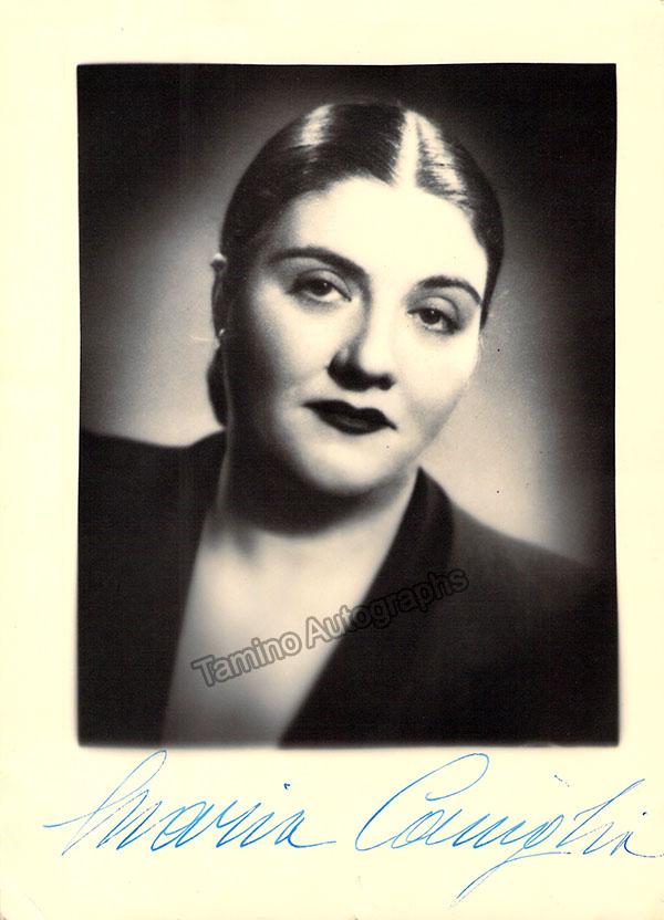 Maria Caniglia Autographs – Tamino